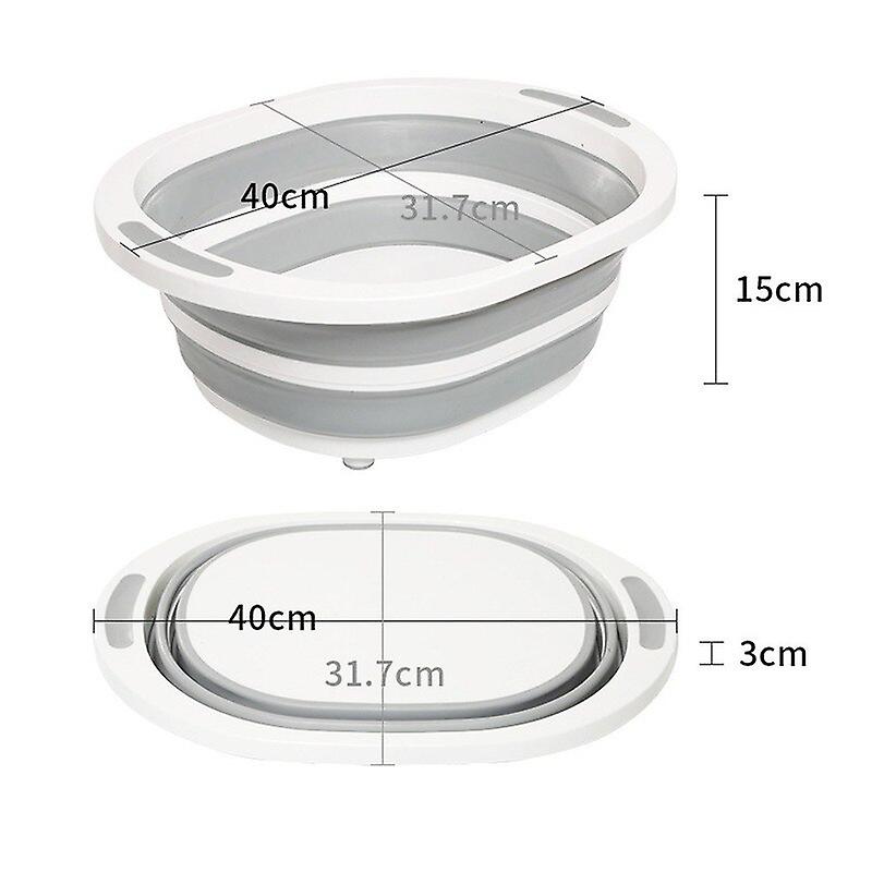 Multifunction Collapsible Cutting Board Dish Tub 3 In 1 Folding Sink ...