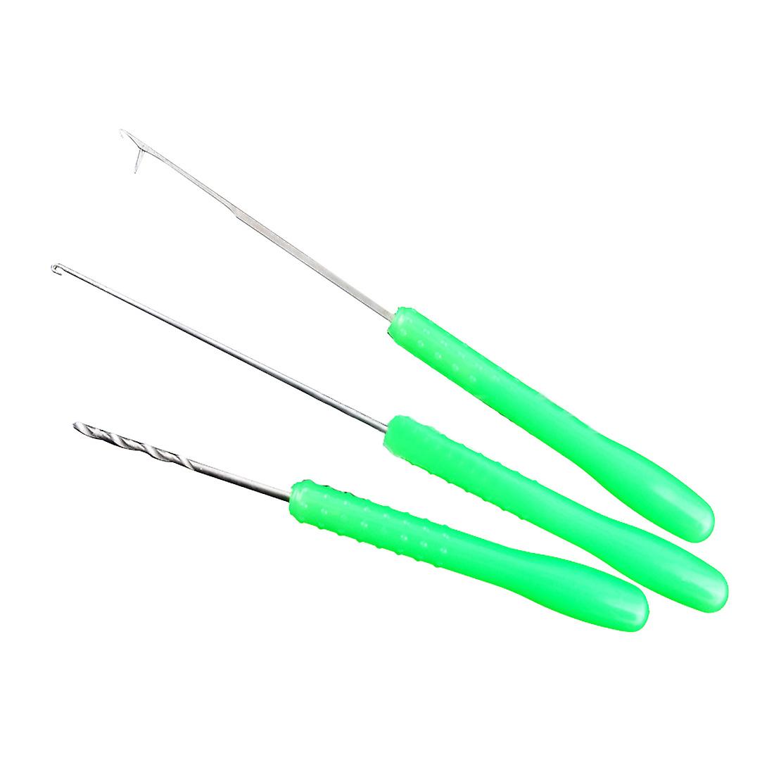 3 in 1 Bait Needle Tool Fishing Rigging Bait Needle Kit Tool Set Bait ...