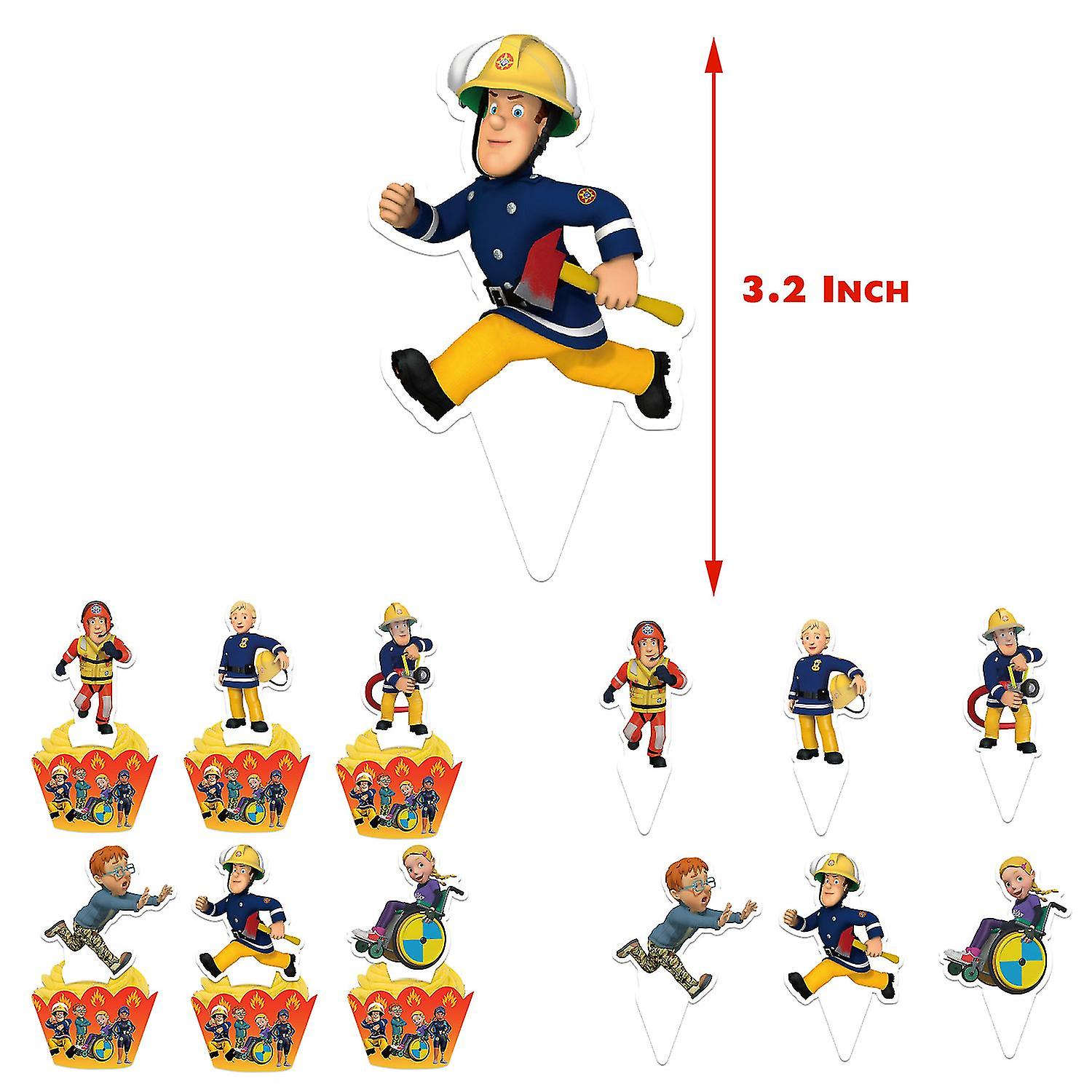 Fireman Sam Themed Birthday Party Decorations Dovetail Pull Tabs Cake ...