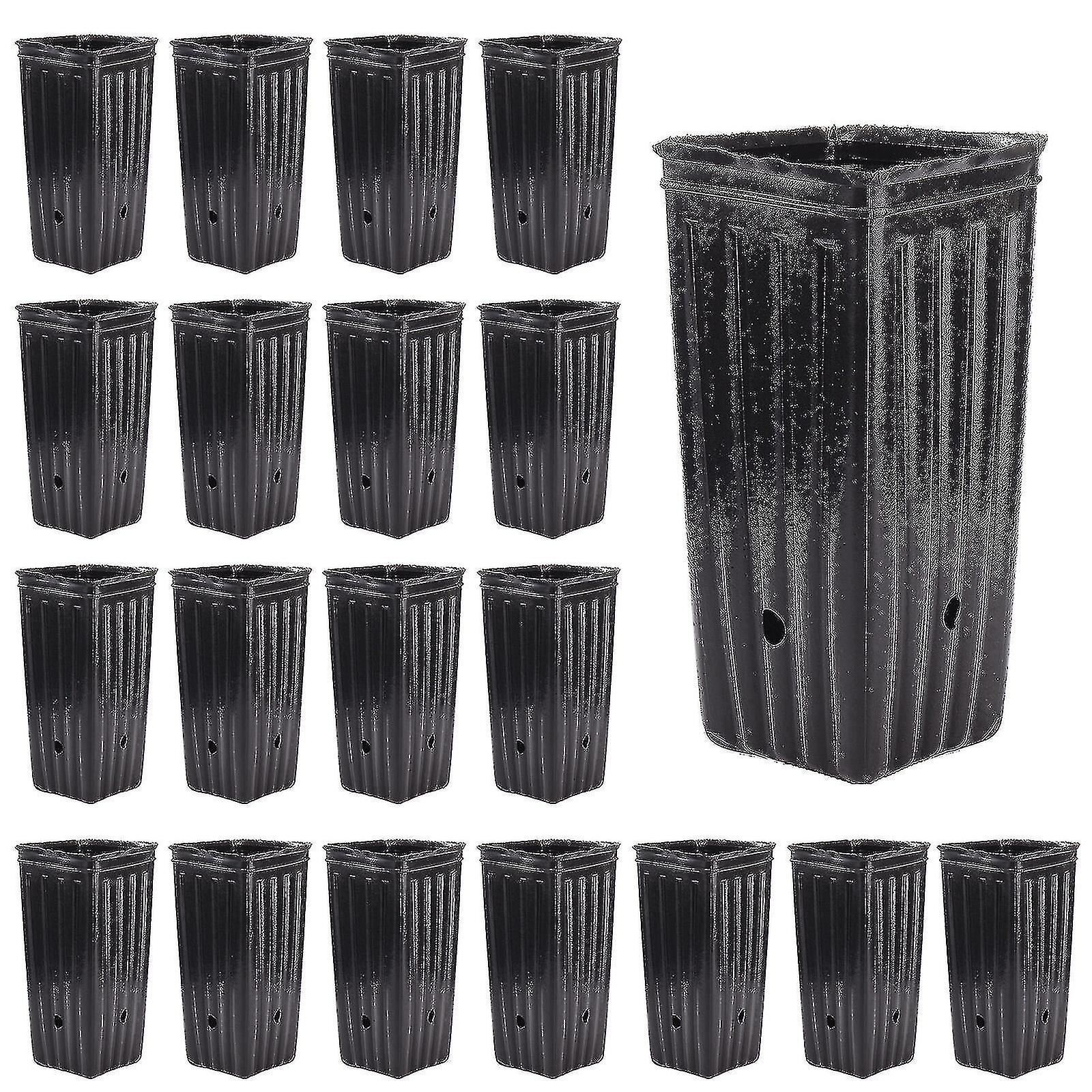Thickened Deep Nursery Treepots - 20pcs Planting Basin Tall Tree Pots ...