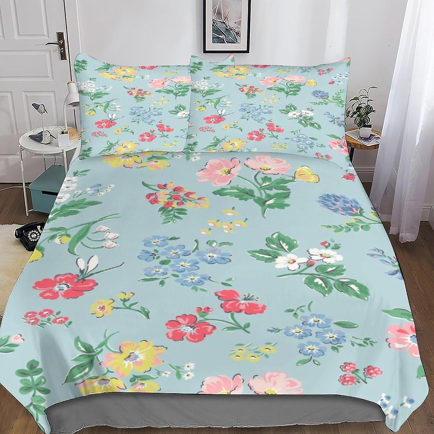 losolese English Vintage 3 Piece Set, 3D Printed Bedding, Pillowcase ...