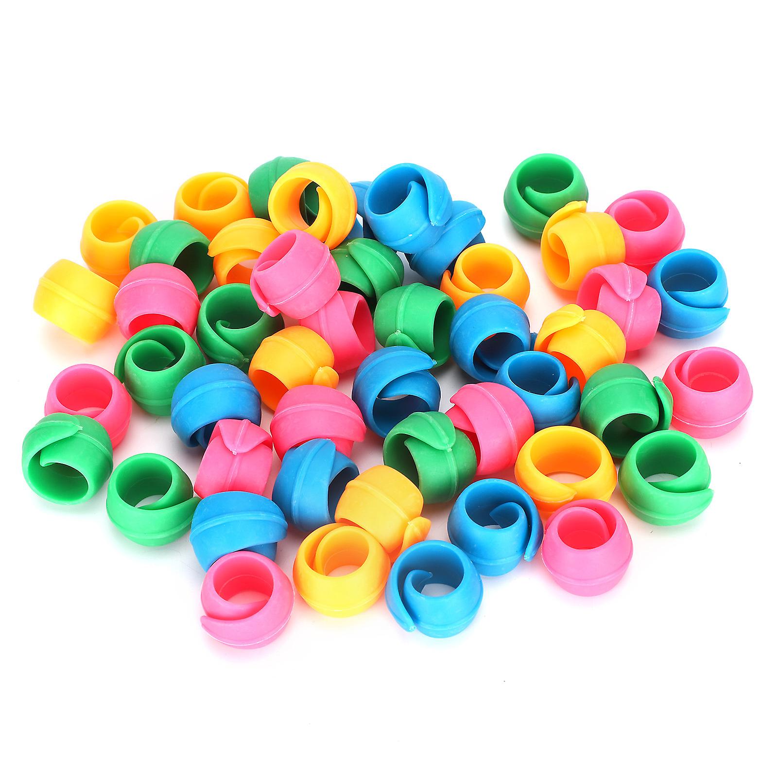 48Pcs Silicone Thread Spools Saver Huggers Bobbin Holder Organizer for ...