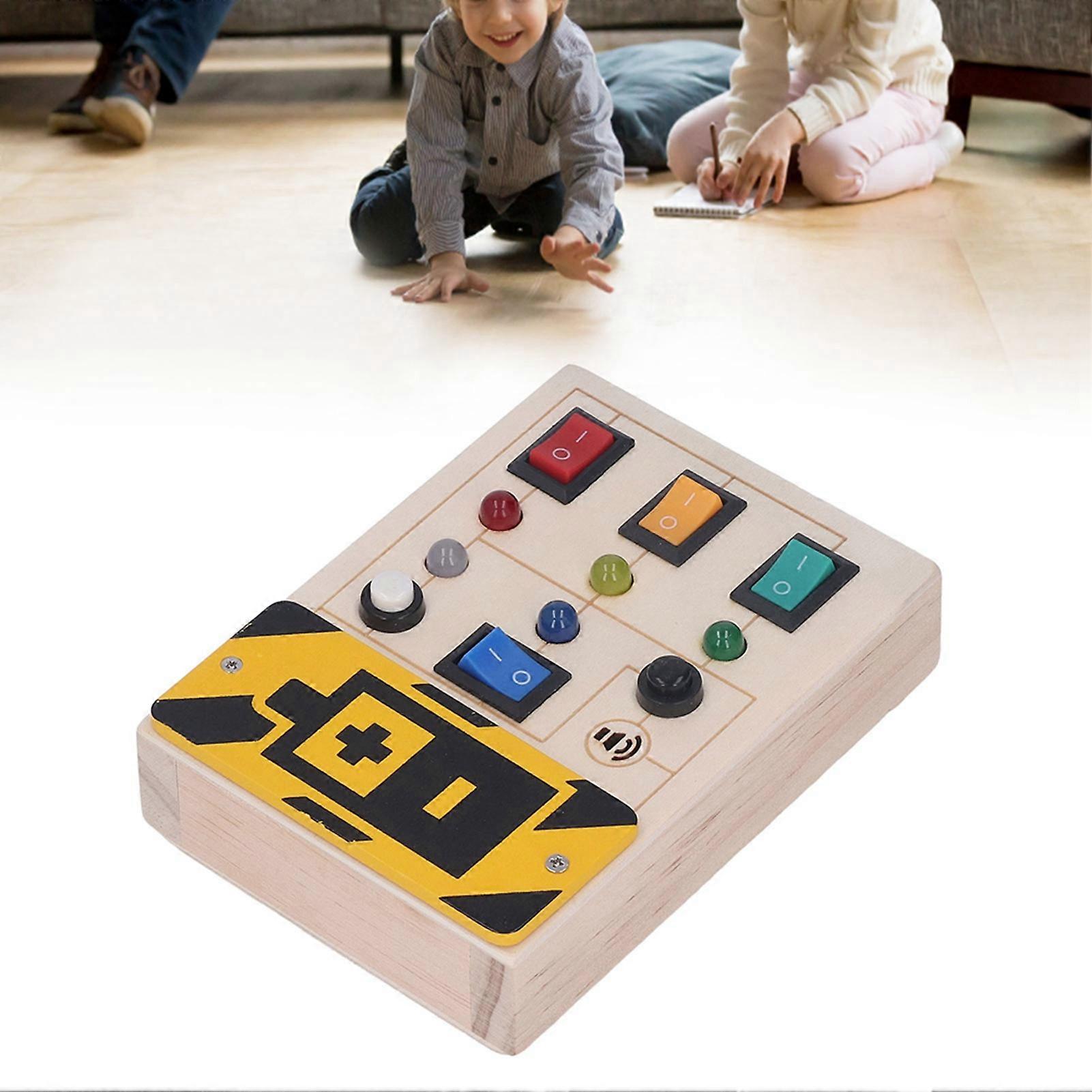 Light Up Sensory Board Noiseless Educational Portable Wooden Led Light ...