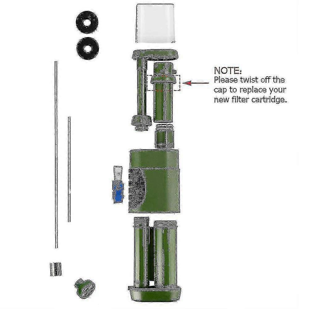 5000l Outdoor Water Filter Water Filtration System Camping Hiking ...