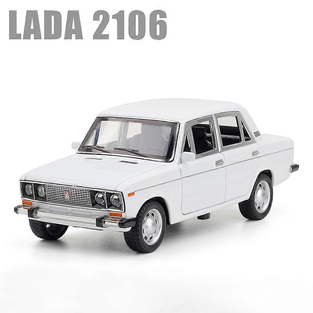 1:24 Russian LADA 2106 Alloy Car Die Cast Toy Car Model Sound and Light ...