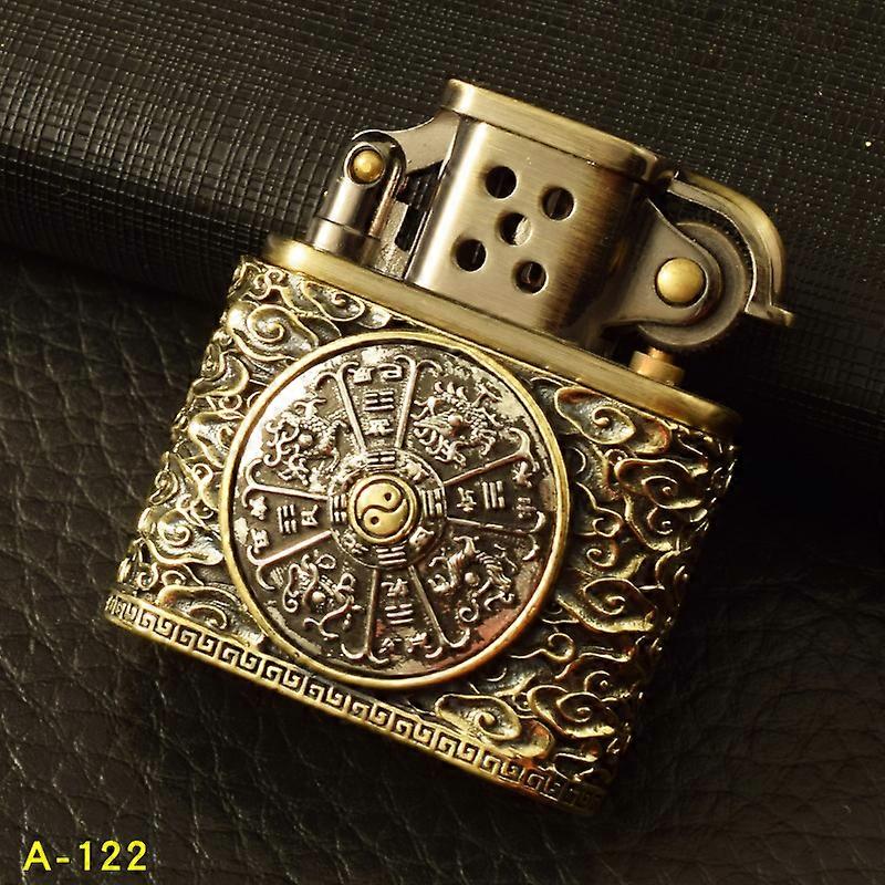 Lighter,Carving Technology External Processing Kerosene Lighter Inlaid ...