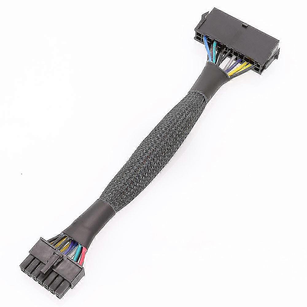 24 Pin To 14 Pin Atx Psu Main Power Adapter Braided Sleeved Cable For ...
