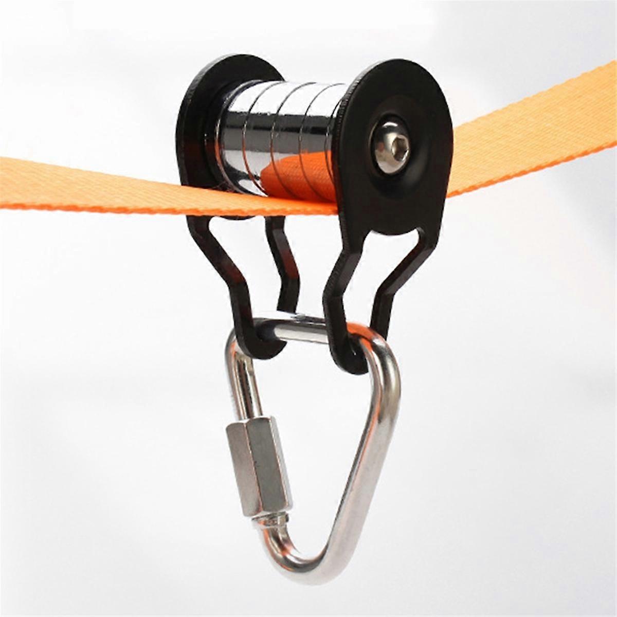 Safty Slacklines Pulley Ziplines Kids Sports Zip Lines Kit for Yard ...