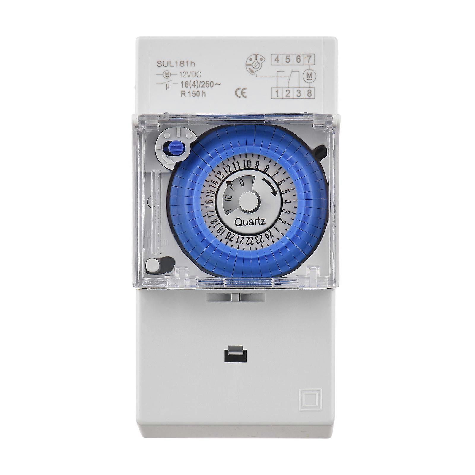Mechanical 24 Hours Timer Switch AC 110-230V 30 Minutes Interval 48 ...
