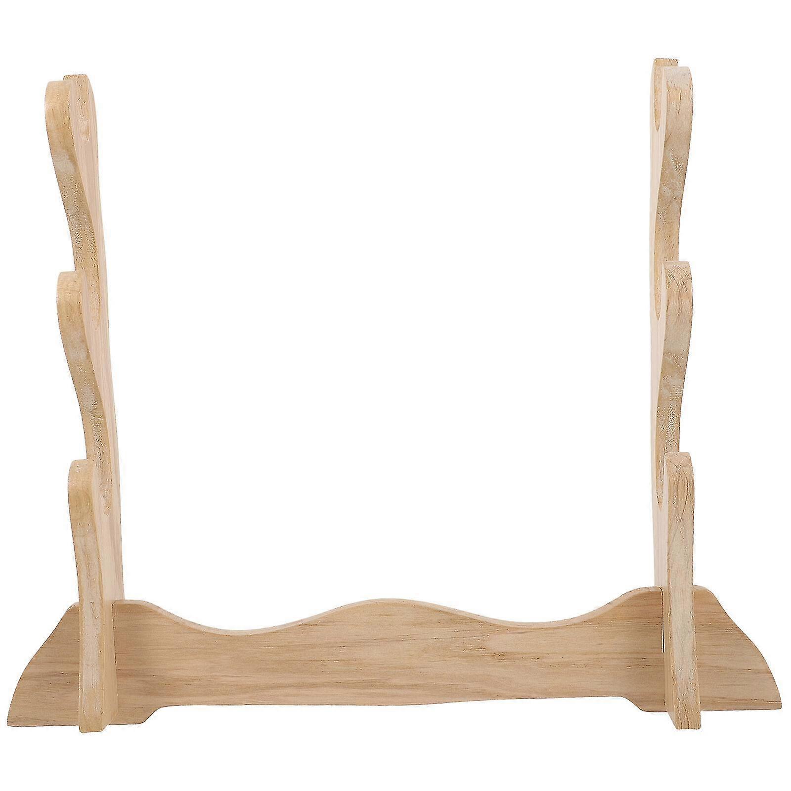 Swords Rack 3-layer Wooden Swords Stand Swords Display Stand Home ...