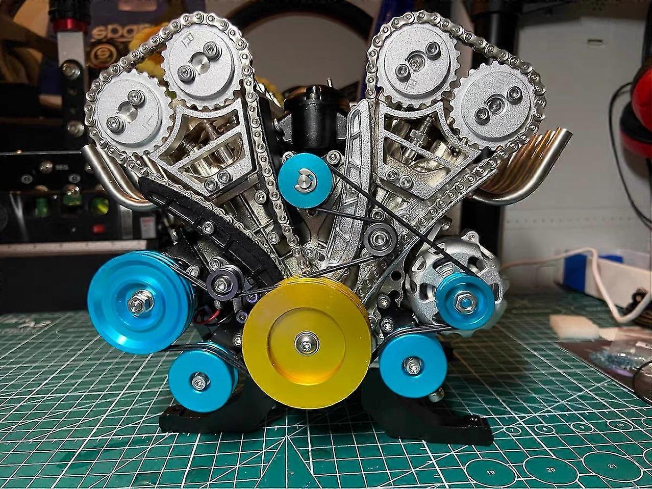 Mini Inline Cylinder Engine Model Kit Toys For Resin Ornaments(1pcs ...