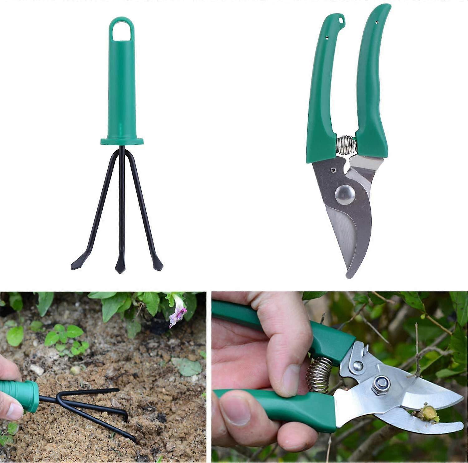 Gardening Tools with 5 Pieces with Scissors, Shovels, Rakes and Sprayer ...