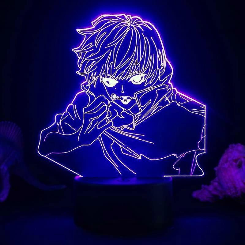 Jujutsu Kaisen Gojo 3D Illusion Night Light Lamp Smart Touch, RGB ...