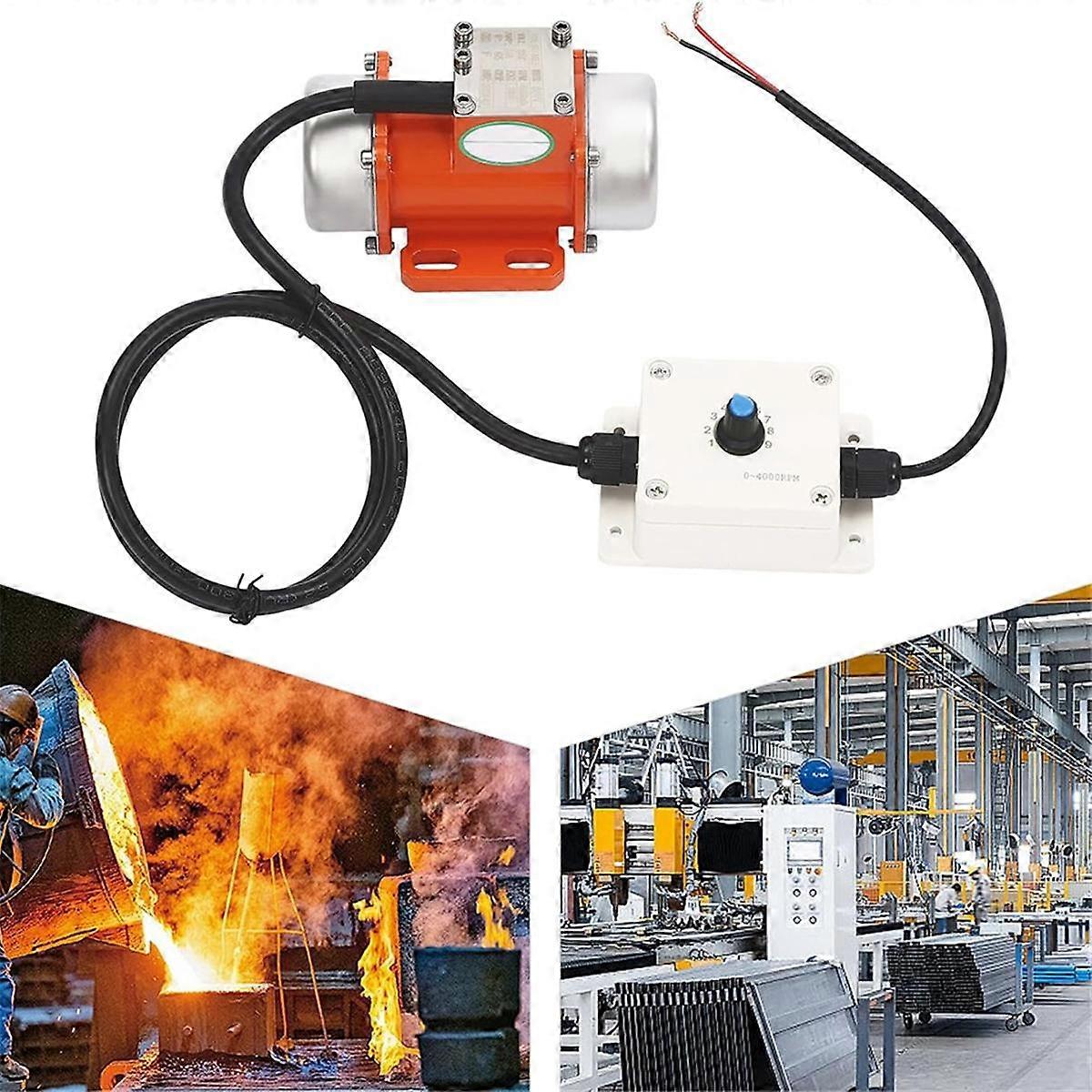 50W DC12V Electric Vibration Motor with Speed Controller Brushless High-Speed Motor Alloy ...