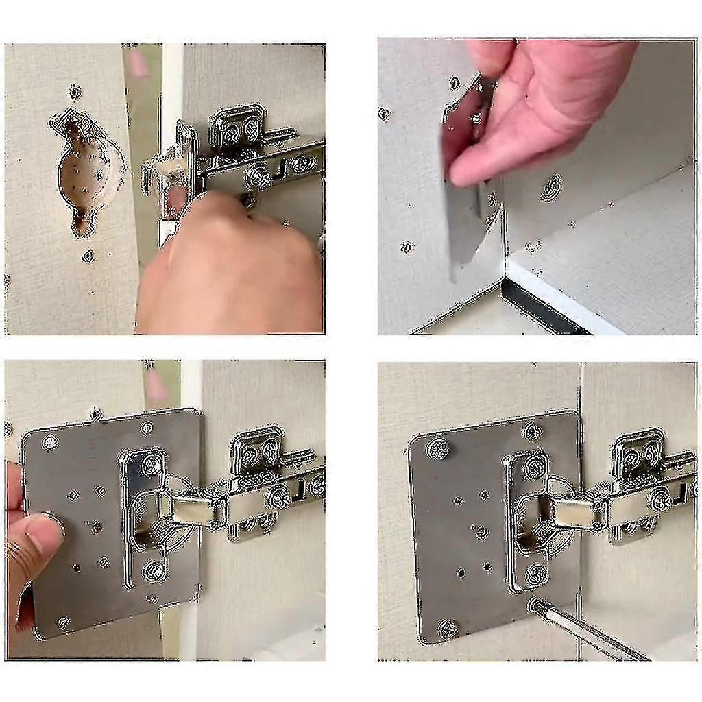 Hinge Repair Plate Kit Stainless Steel Hinge Repair Plate Rustproof ...