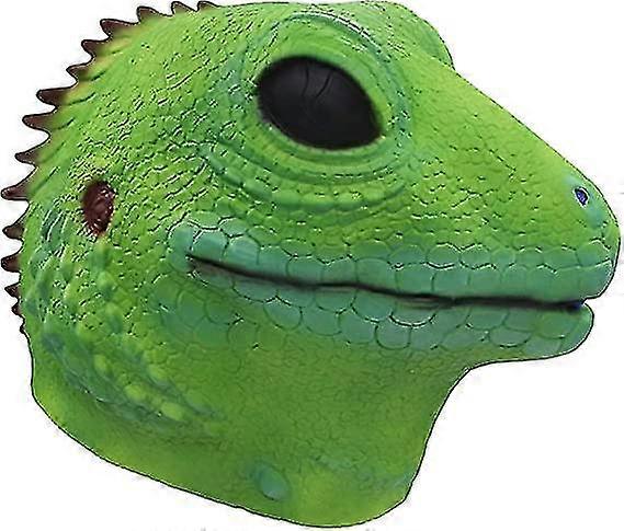 Ghyt Lizard Head Mask Halloween Costume Props Adult Party Realistic ...