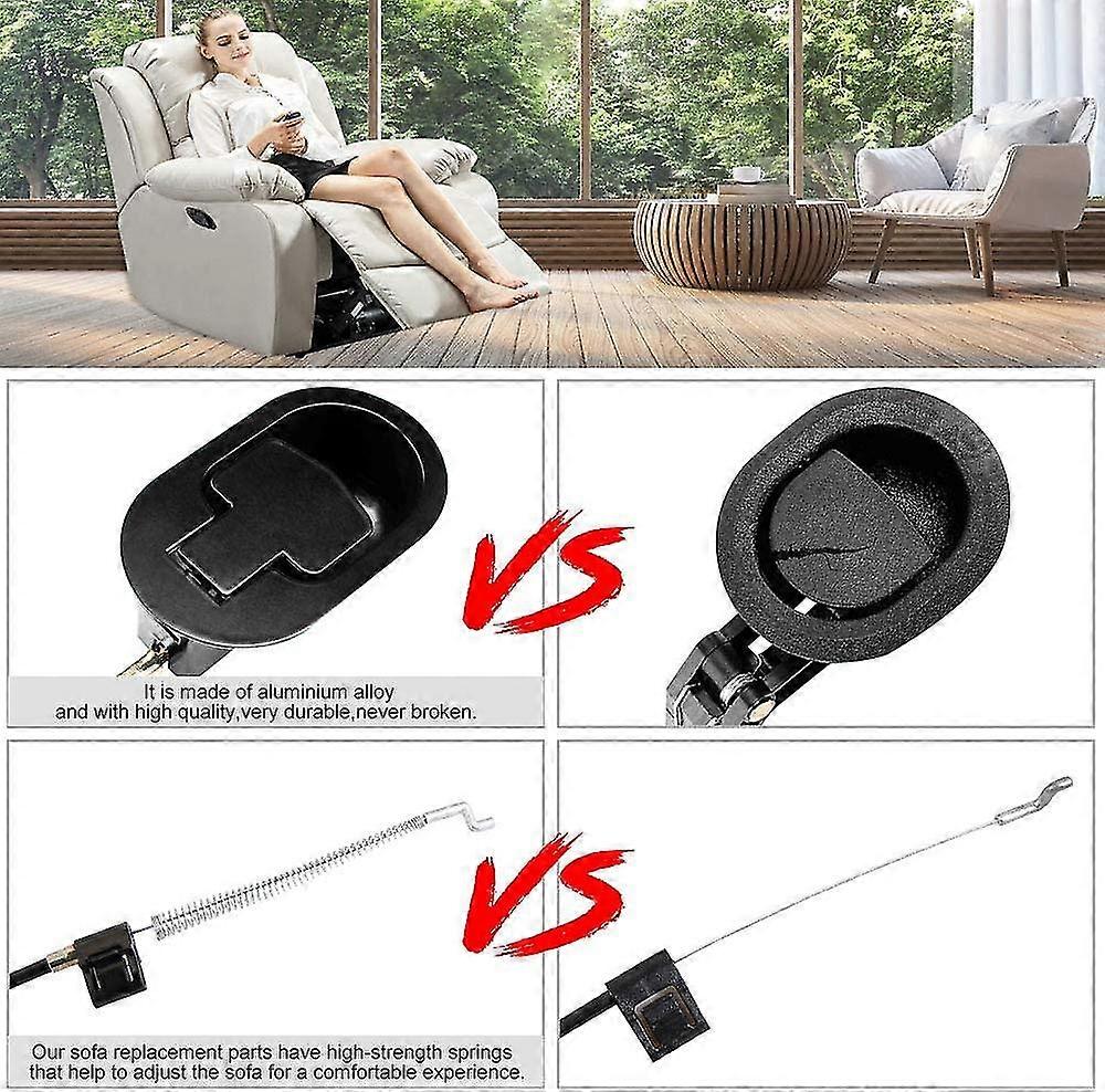 Aluminum Alloy Sofa Cable 96cm Handle Recliner Replacement Universal ...