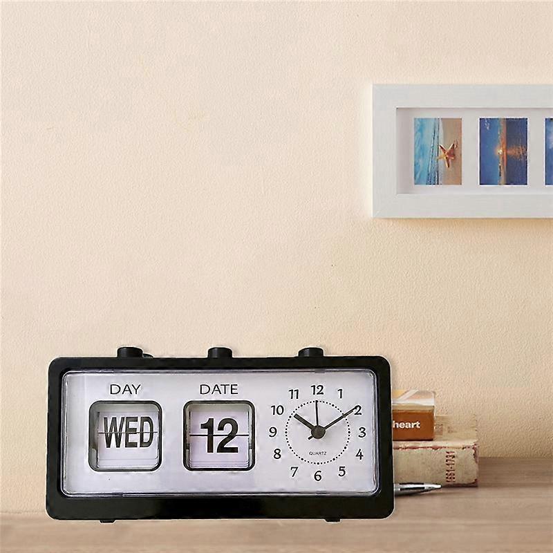 Mechanical Alarm Clock Novelty Flip Clock Desktop Digital Clock with ...
