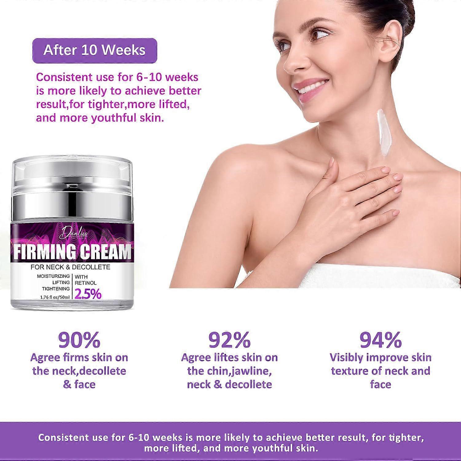 Neck Firming Cream: Anti-Aging Moisturizer with Retinol, Collagen & Hyaluronic Acid for Men ...