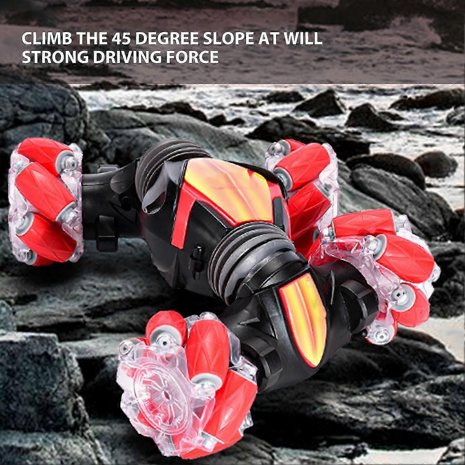 RC Stunt Car 4WD 2.4G Gesture Sensor Toy Double Sided Rotating Car with ...