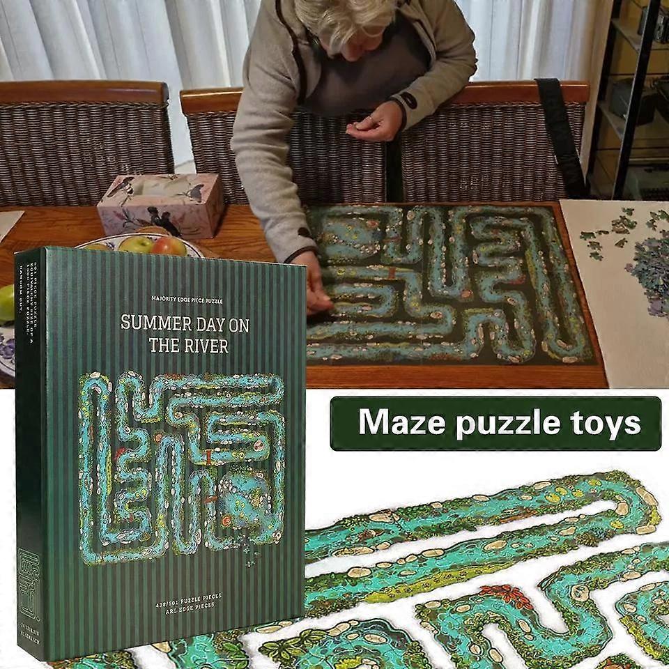 Edge Piece Puzzle Game, Unique River - Themed Puzzle | Fruugo UK