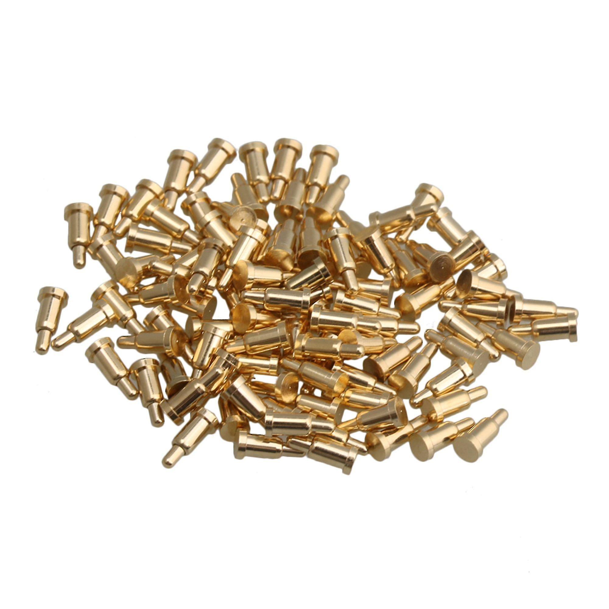 100 X Golden Plating Copper Spring Pogo Pins Probes 2mm Dia 4.5mm ...