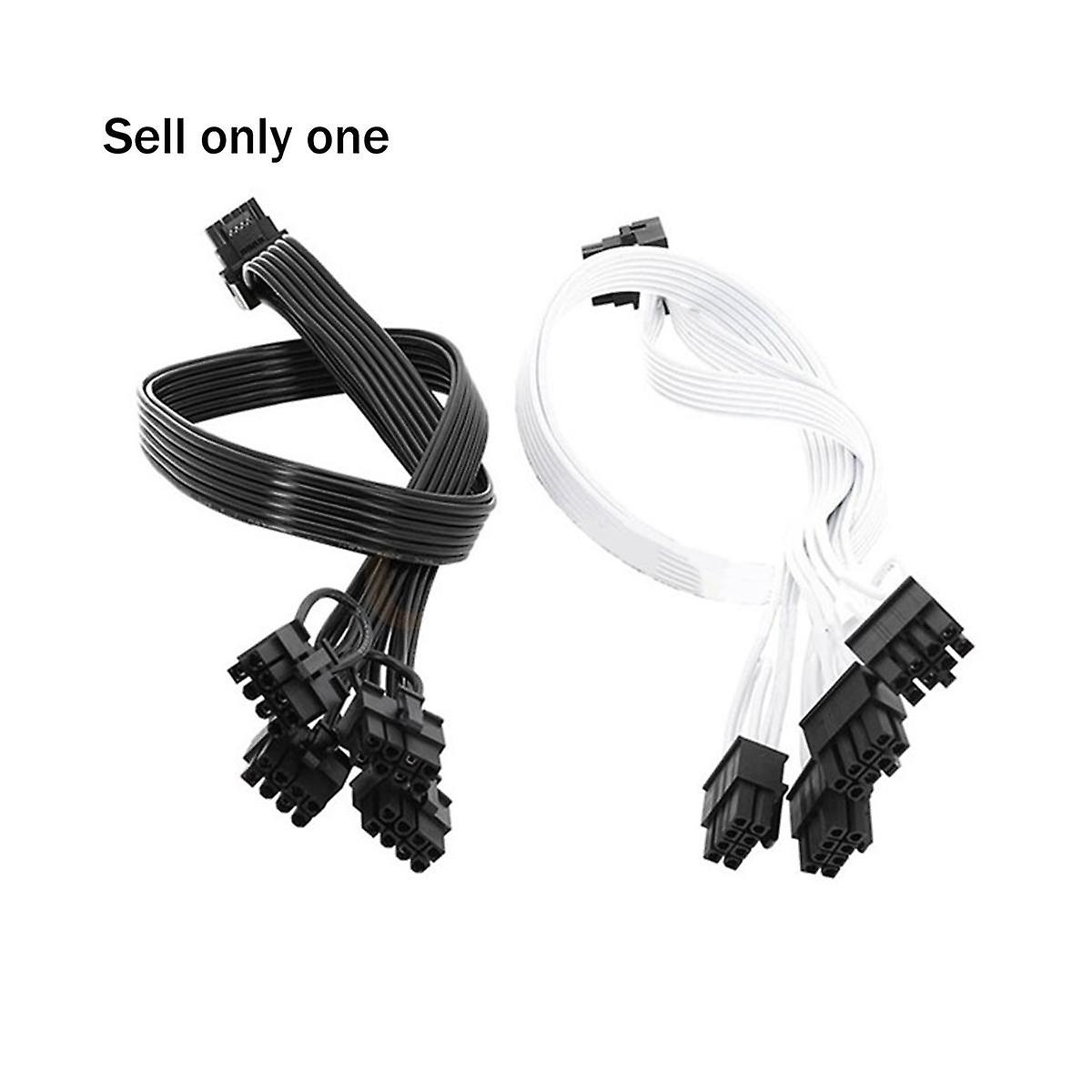 4xcpu 8pin To 16pin Male Video Card Extension Cable Pci-e 5.0 12vhpwr ...