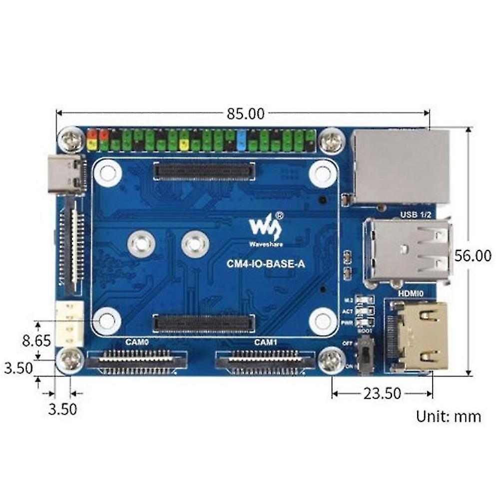 For Compute Module 4 Mini Basic Expans Board Compute Module Core Board ...
