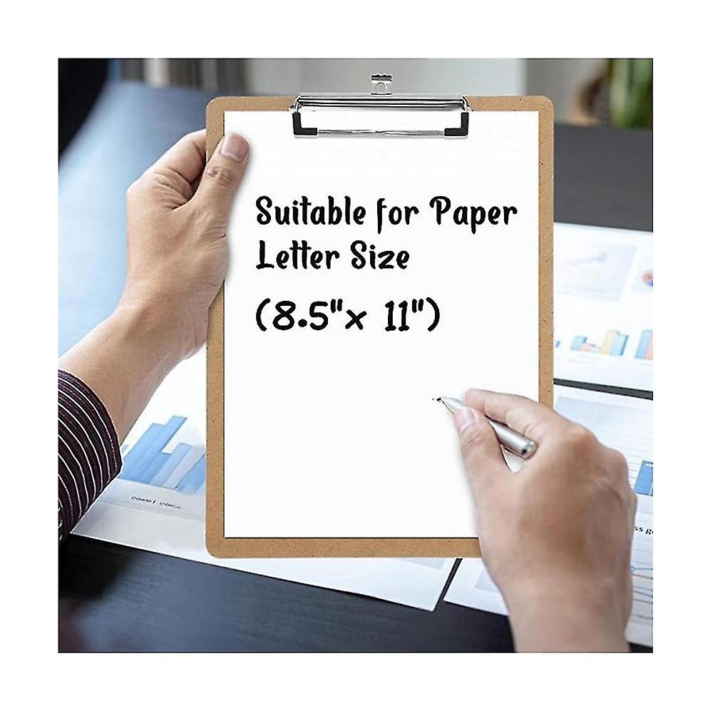 10pcs Wooden Board Clips Flat Folder Menu Holder Wooden Clipboard ...