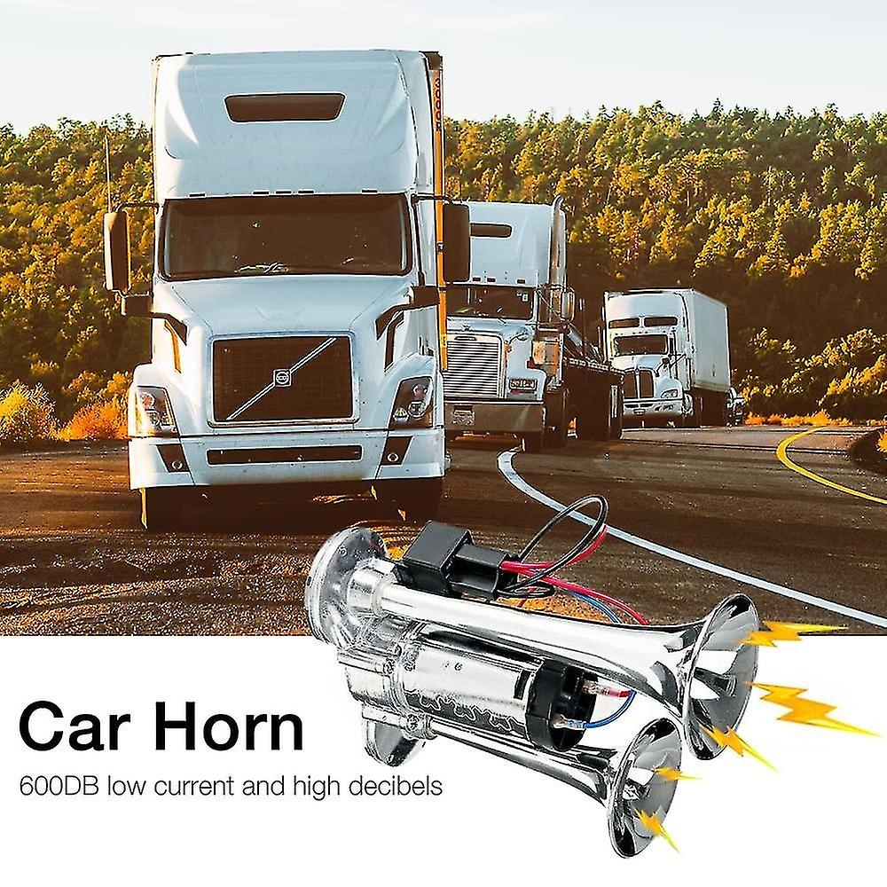 Truck Horn 12 V, Compressed Air Horn with Compressor 600 dB, Air Horn ...