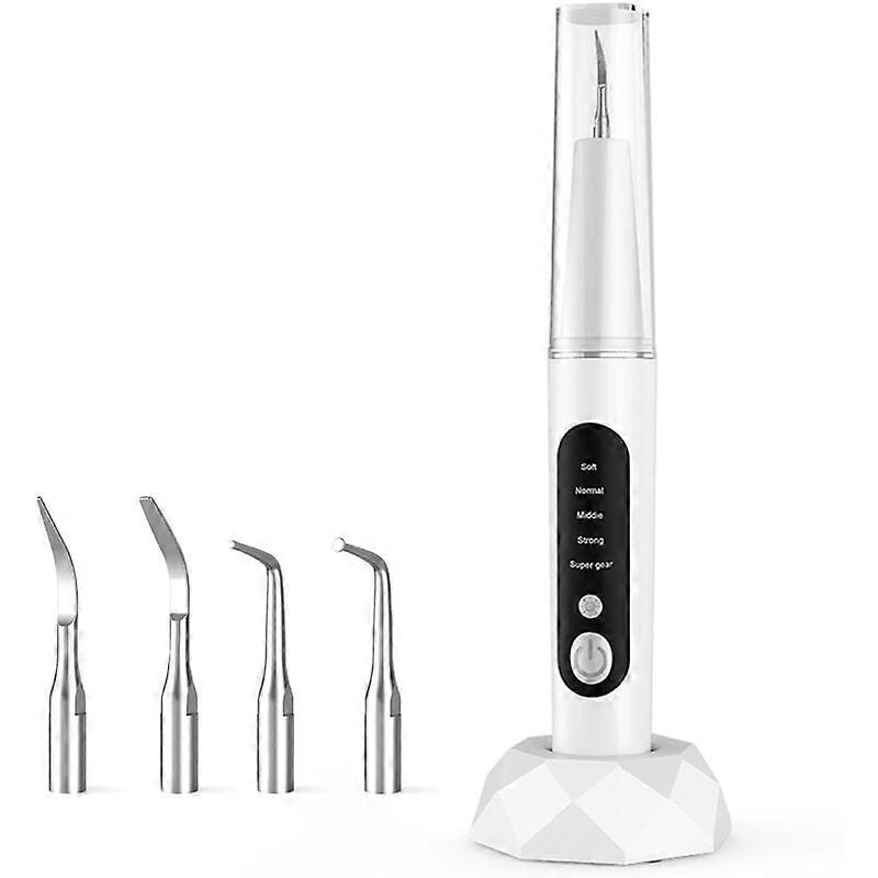 5-speed ultrasonic scale remover with rechargeable base for domestic ...