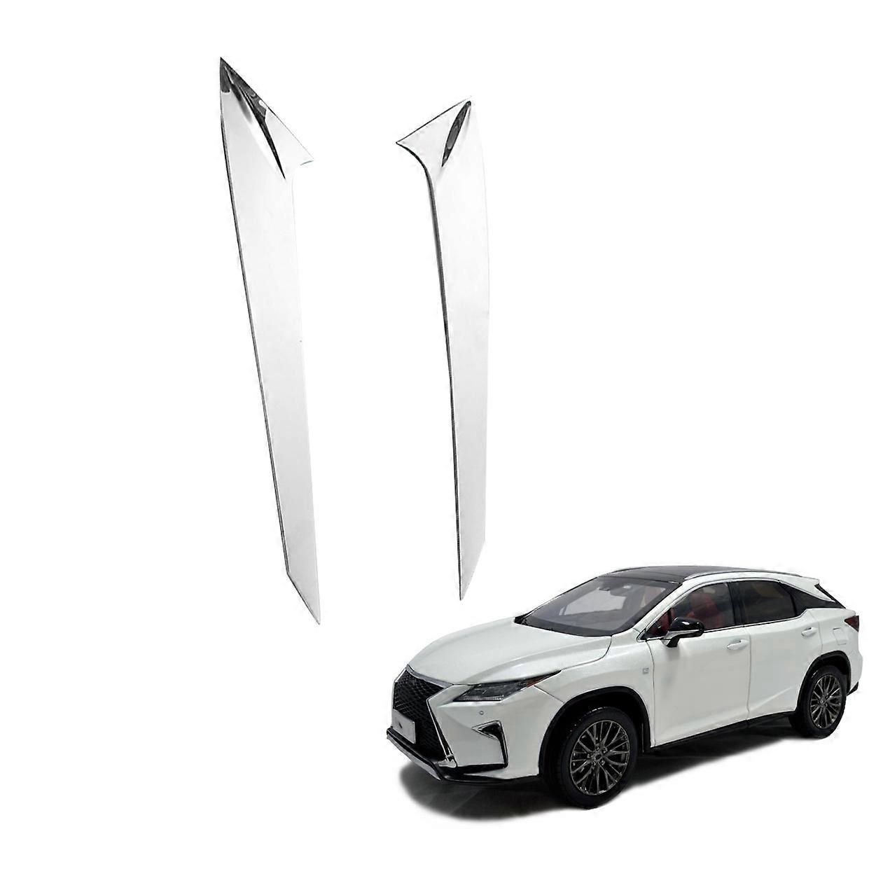 Stainless Steel Chrome Rear Window Side Spoiler Wing Trim for Lexus RX ...
