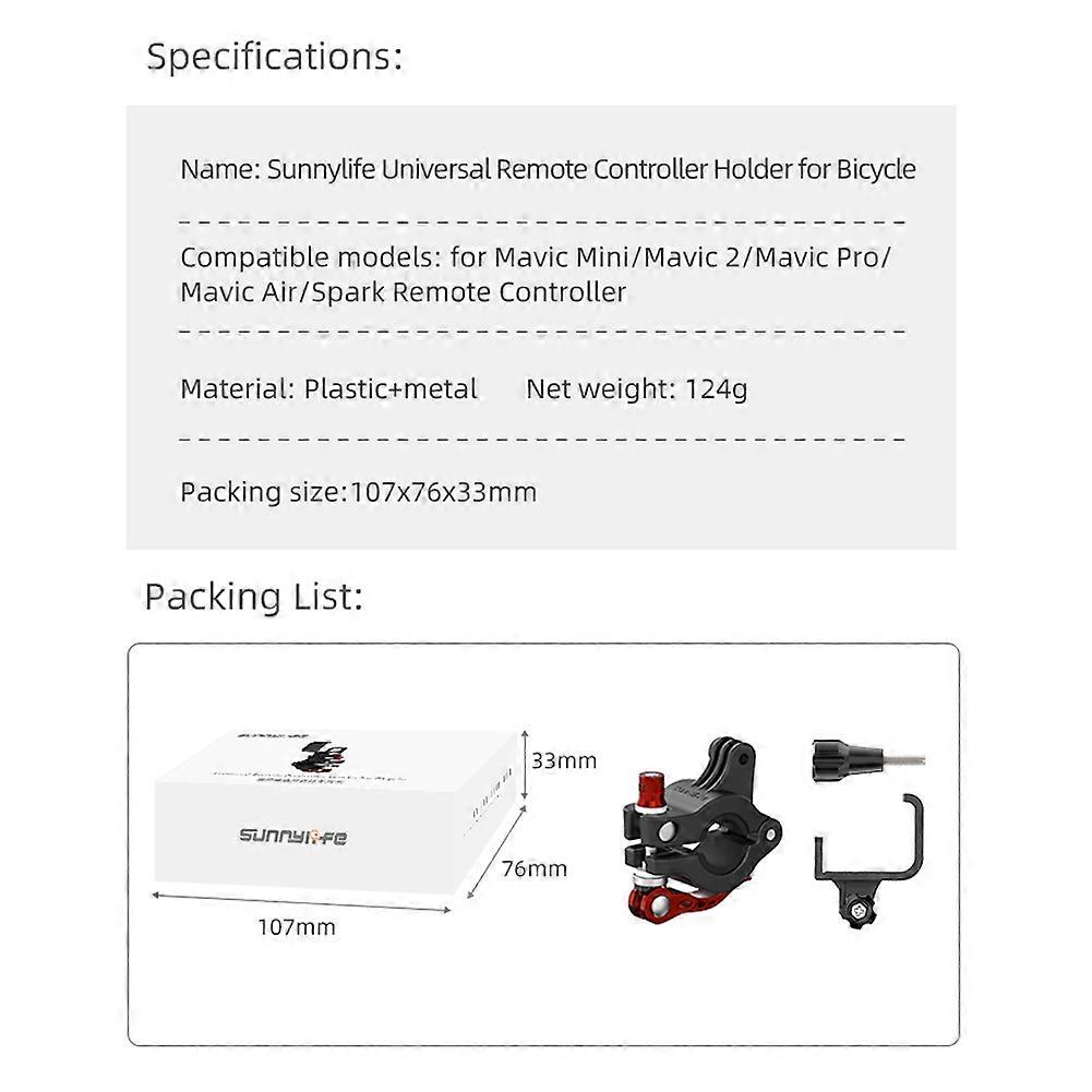 Bicycle Handlebar Mount For Dji Mavic Mini 2 Pro Air Spark Remote ...