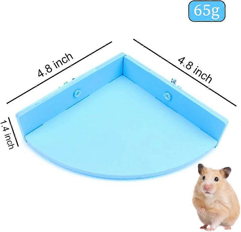 Hamster Platfrom, Fan-shaped Hamster Cage Accessories Rest and Play ...