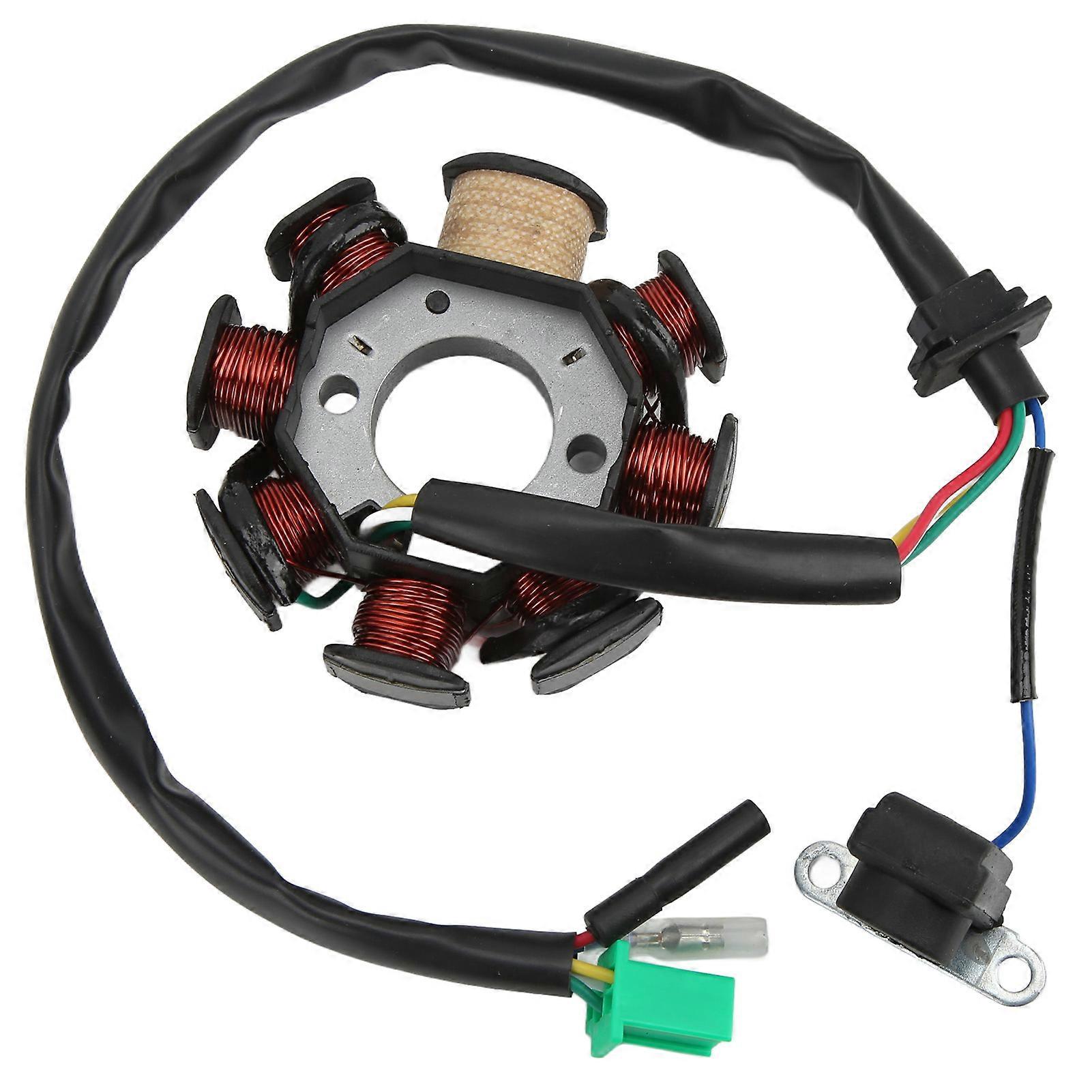8 Pole 8 Coil Magneto Stator Ignition Generator for Chinese Scooters ...