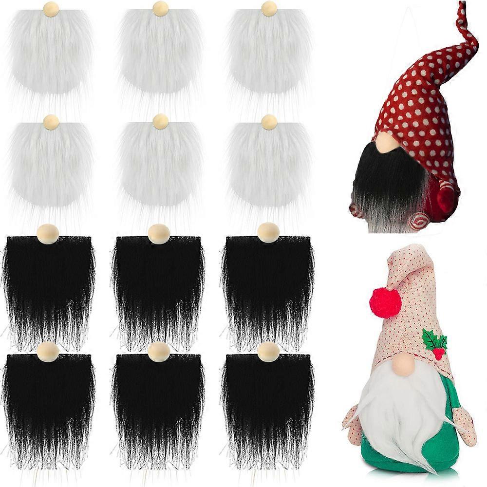 12Pcs Gnome Beards for Crafting Faux Fur Fabric Precut Gnomes Beards ...