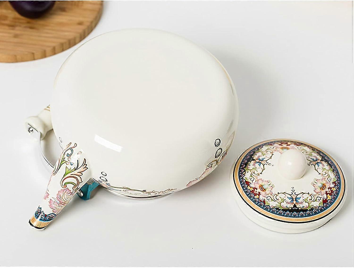 Vintage Kettle Induction Kettle Gas Kettle 2.4l, Enameled Teapot For ...