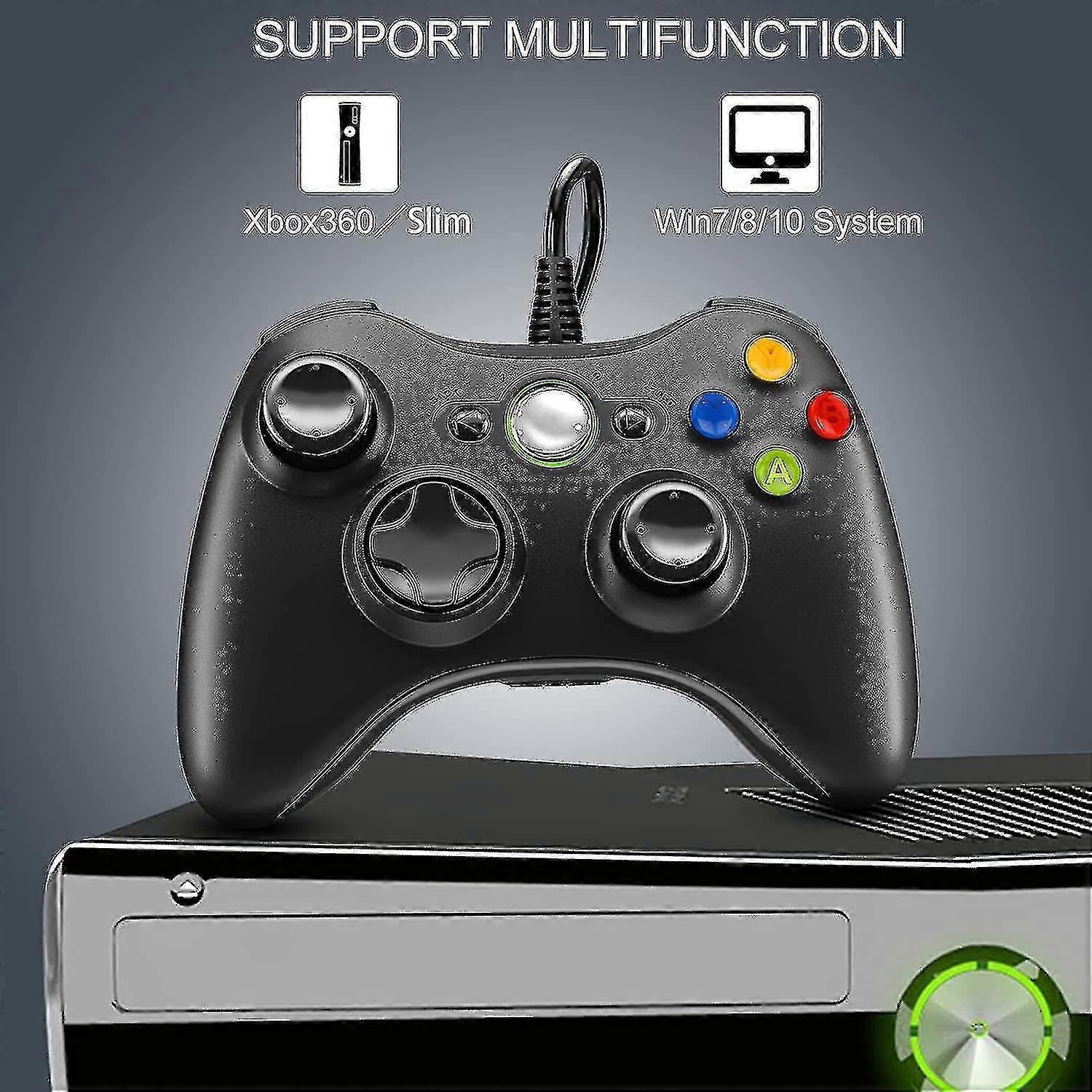 Controller For Xbox 360, Joystick With Wired Usb Controller | Fruugo DK