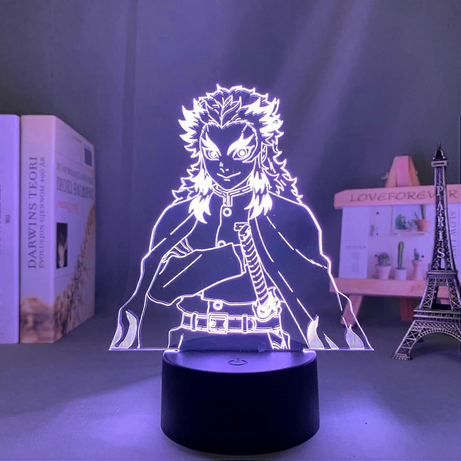 XYC Led Light Anime Demon Slayer Rengoku Kyojuro for Child Bedroom ...