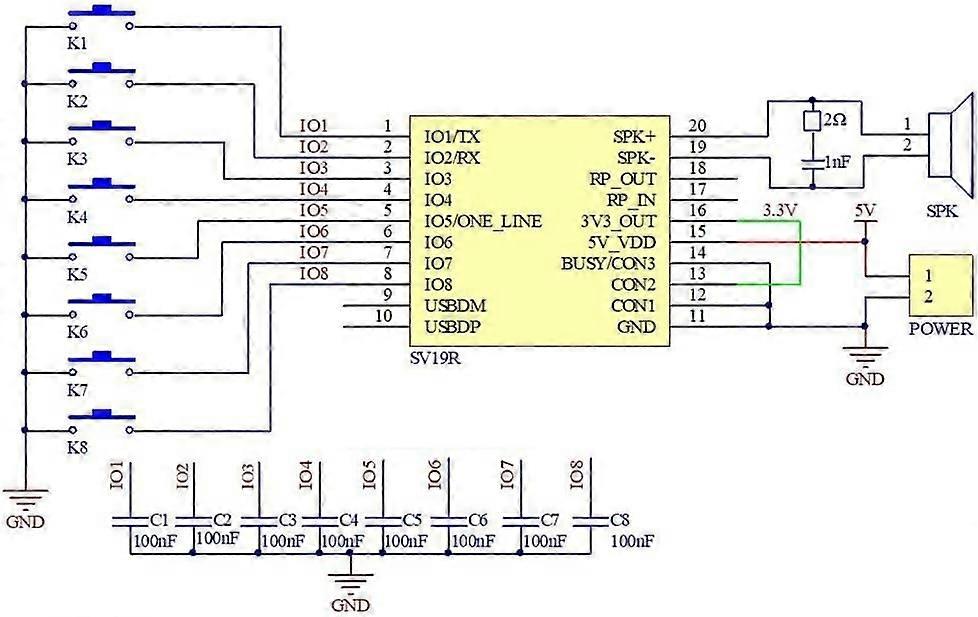 DY-SV19T Voice Model,USB Decoder Module U Disk Format Decoder for ...