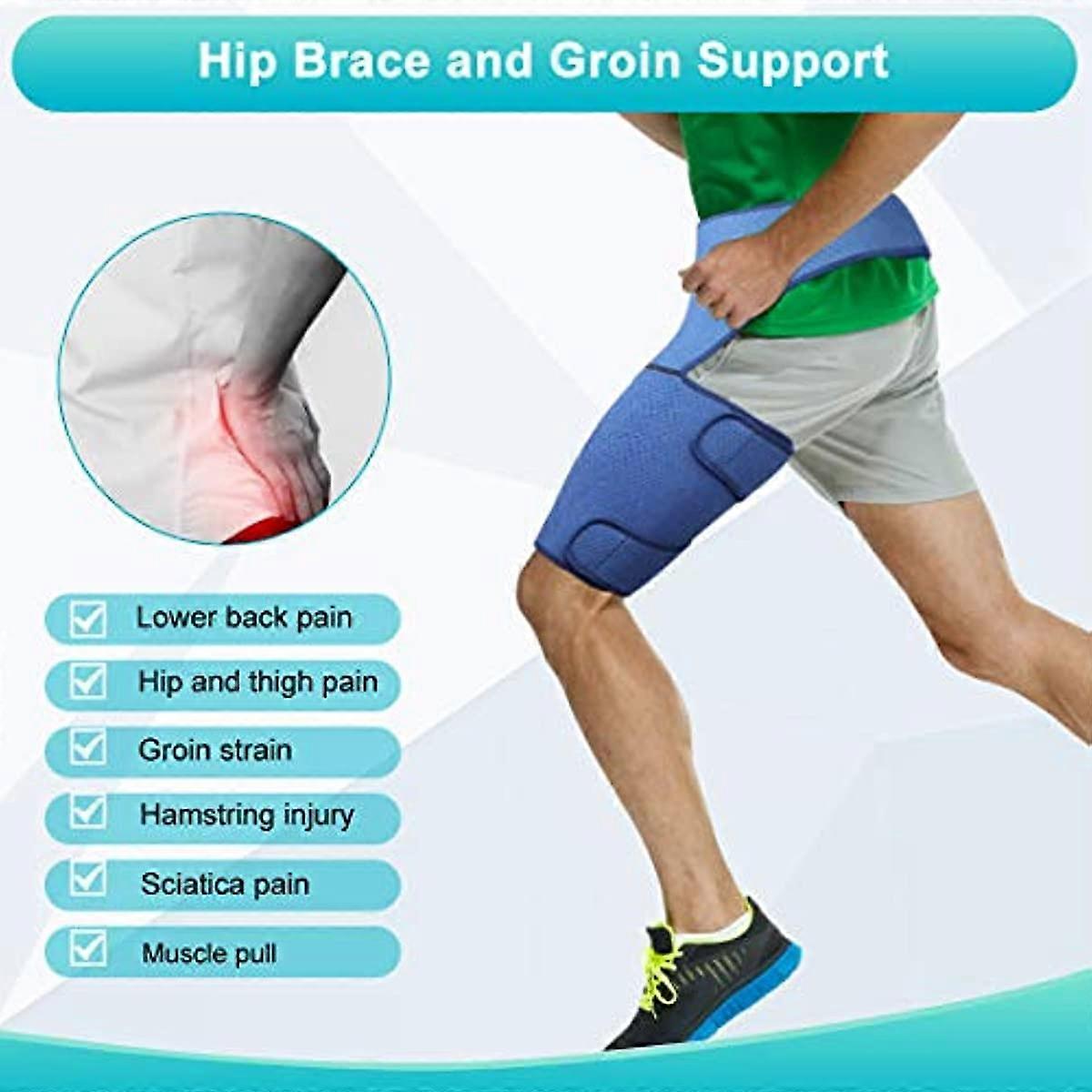 Groin Support Hip Brace for Sciatica Nerve Pain Relief Compression Hip ...