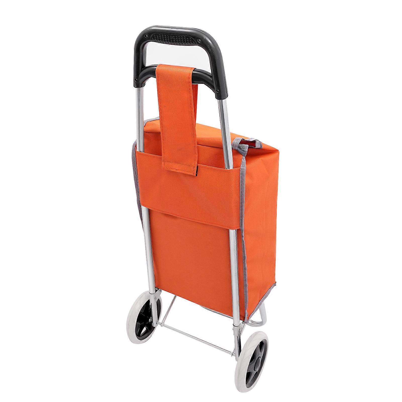 Hand Push Shopping Cart Rolling Transporting Carts | Fruugo UK