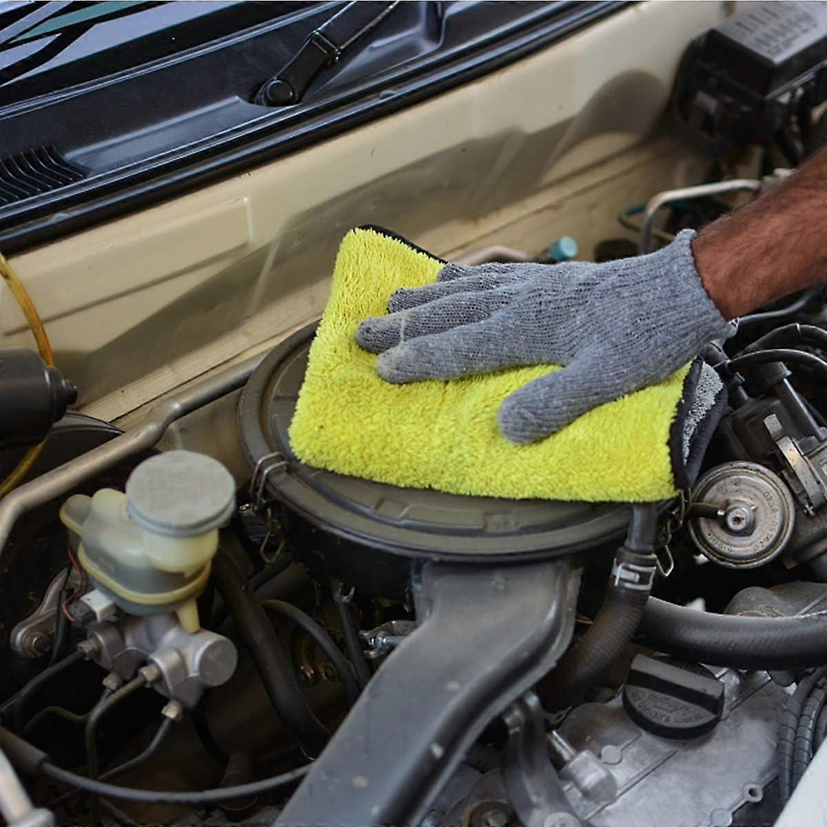 5 Piece Microfiber Cleaning Cloth, Ultra Absorbent Microfiber Towels ...