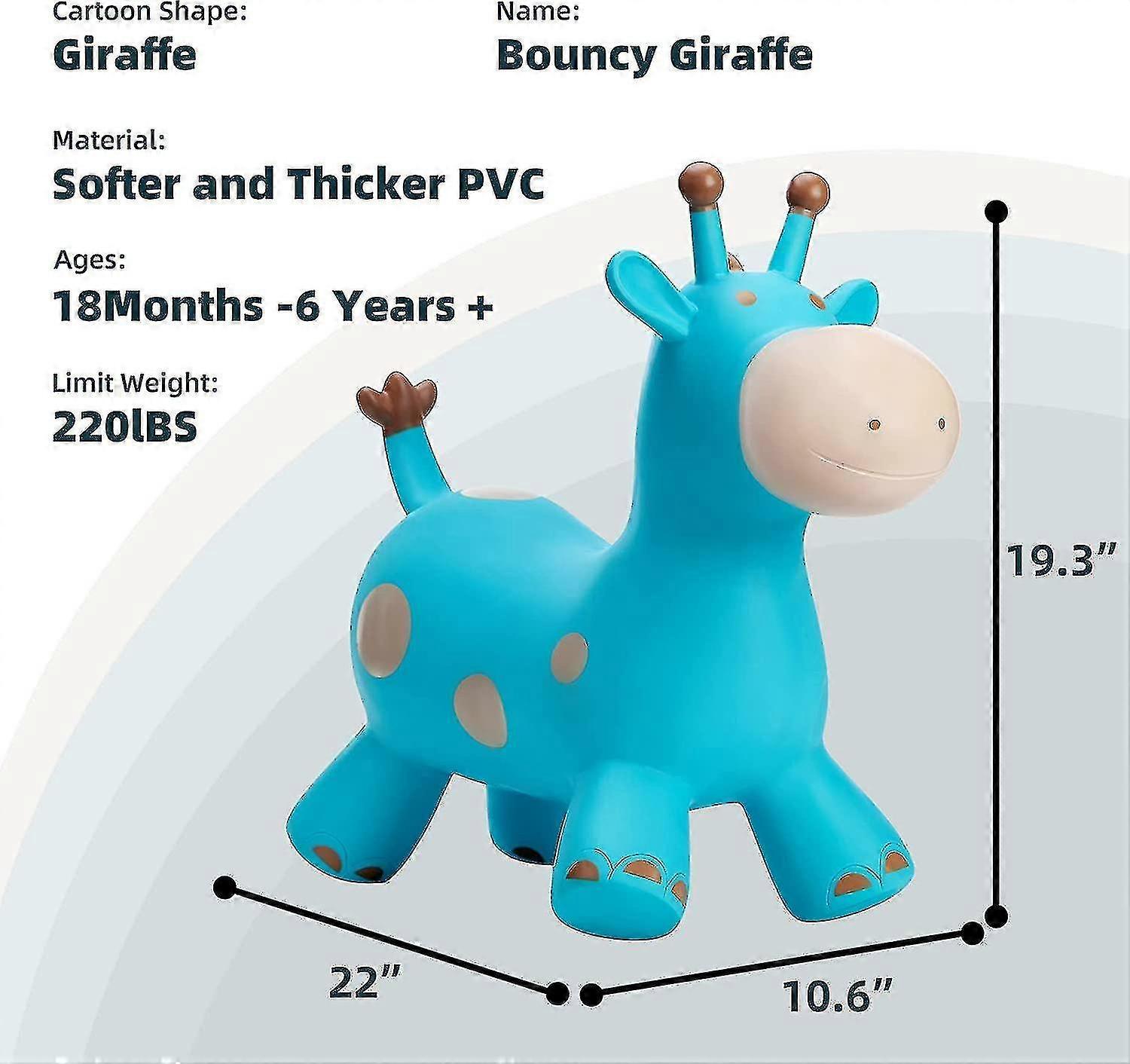 Babe Fairy Giraffe Bouncy Horse Hopper For Toddlers-jumping Horse ...
