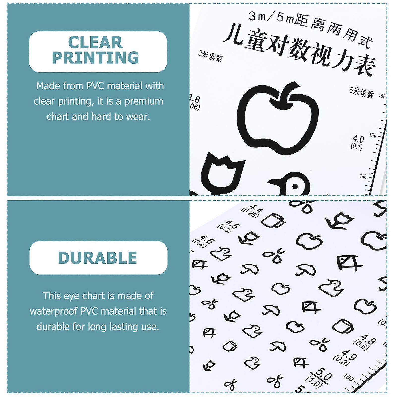 Coloring Posters Kids Pocket Eye Chart Eye Check Chart Wall Eye Chart ...