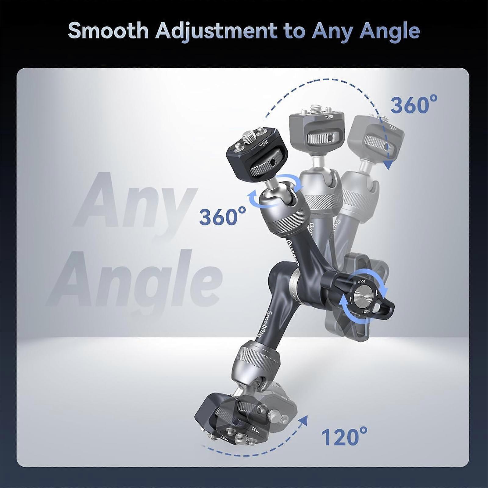 SmallRig 7" Rosette Magic Arm, Camera Monitor Mount, Articulating Arm ...