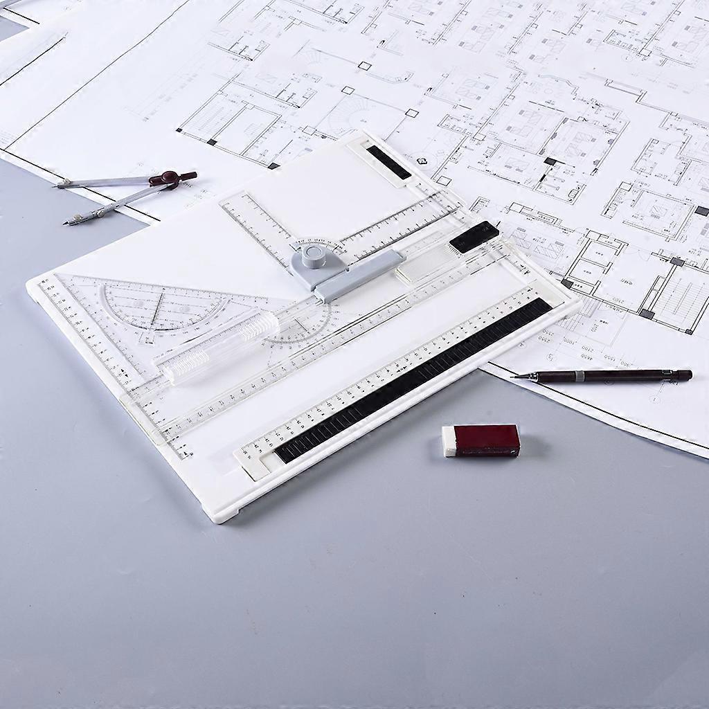 A4 Drawing Board Adjustable Parallel with Clear Rule Graphics Angle ...