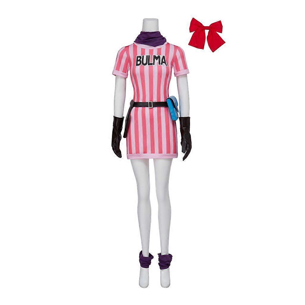 Bulma Costume Set - Retro Anime Cosplay Dress for Women | Fruugo UK
