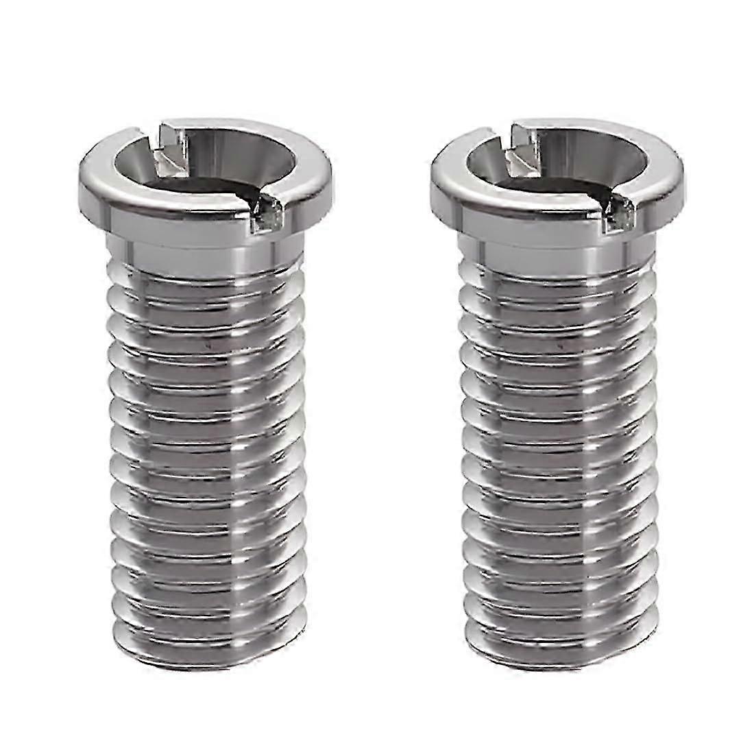 2Pcs Silver Sink Basket Screws Stainless Steel Hollow Screw Drain ...