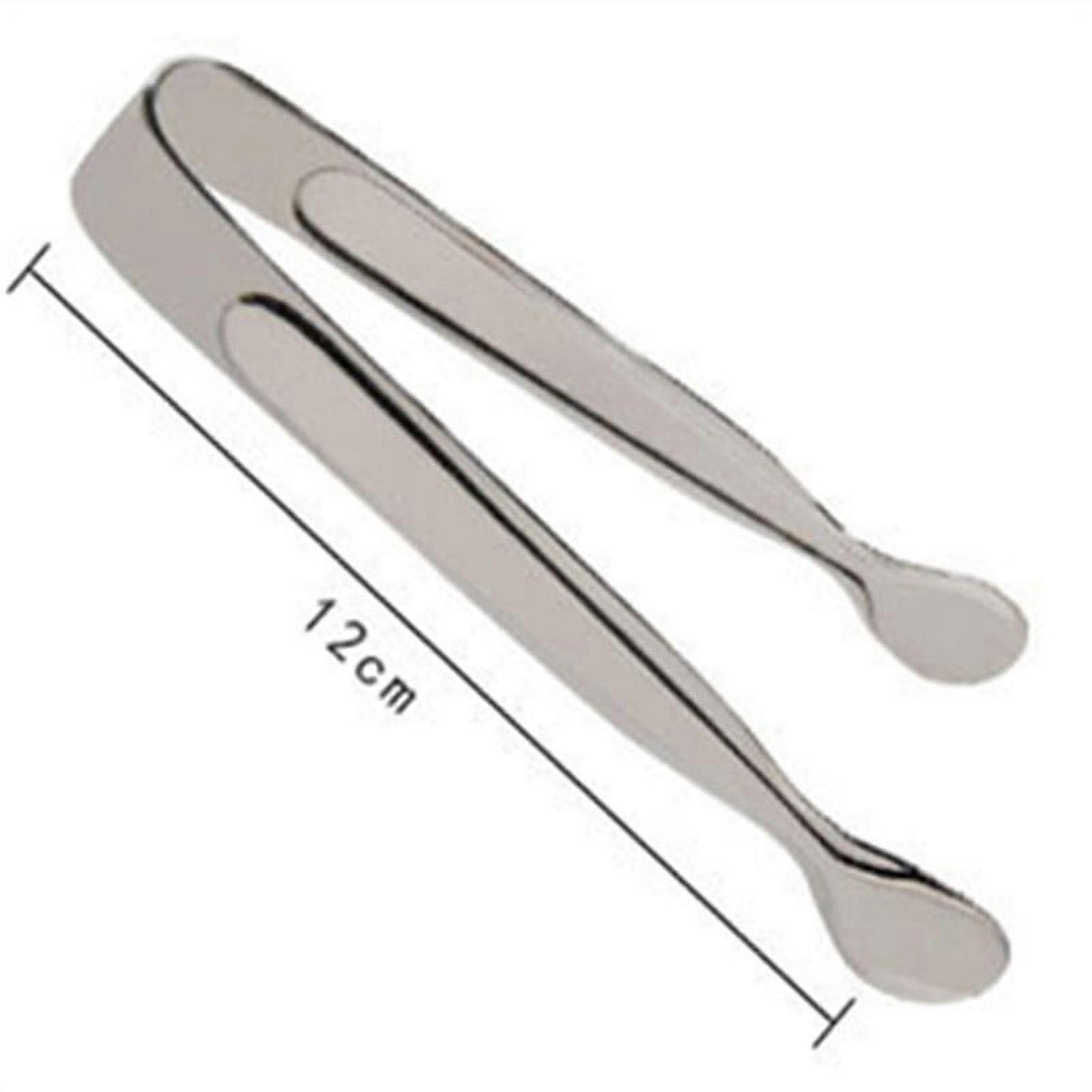 Stainless Steel Ice Cube Clamps Rock Sugar Small Tongs Home Restaurant ...